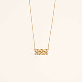 Angel Number 333 Gold Necklace