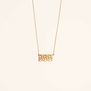 Angel Number 555 Gold Necklace