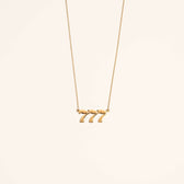 Angel Number 777 Gold Necklace