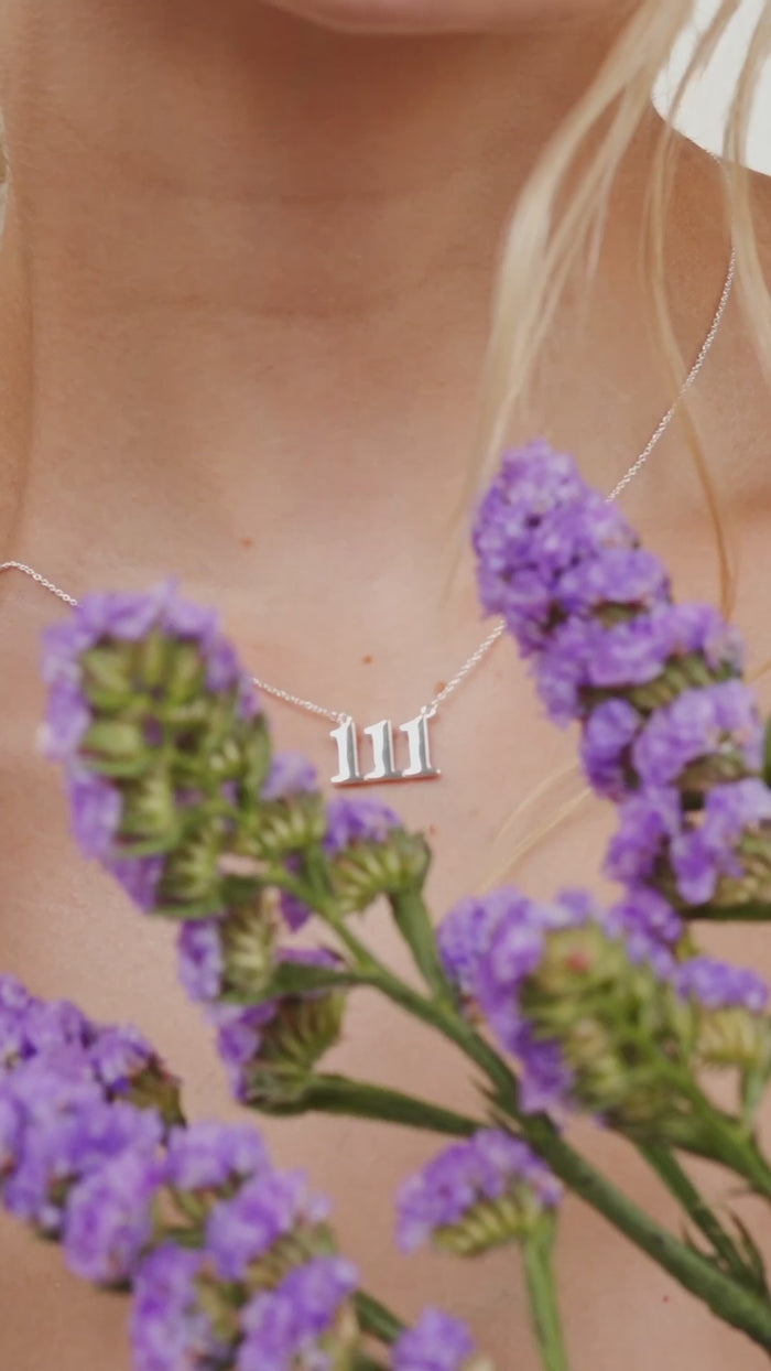 111 Silver Necklace | Luxury Angel Number Jewelry | Stainless Steel